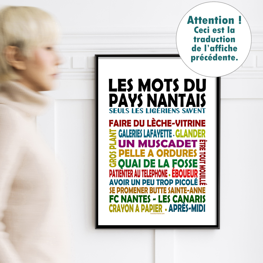 AFFICHE LES MOTS DU PAYS NANTAIS - TRADUCTION - TOUTES LES AFFICHES ...