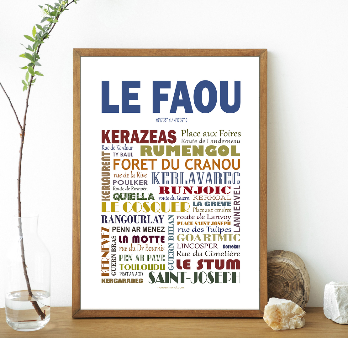 AFFICHE LE FAOU - LES QUARTIERS - TOUTES LES AFFICHES/AFFICHES ...
