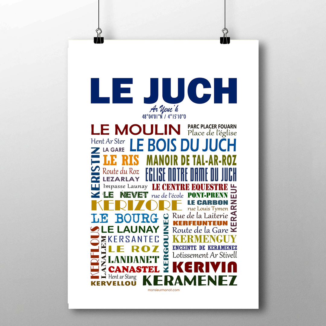 AFFICHE LE JUCH - LES QUARTIERS - TOUTES LES AFFICHES/AFFICHES ...