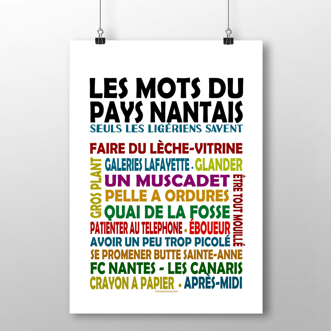 AFFICHE LES MOTS DU PAYS NANTAIS - TRADUCTION - TOUTES LES AFFICHES ...
