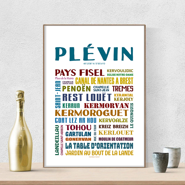 AFFICHE PLEVIN - LES QUARTIERS - TOUTES LES AFFICHES/AFFICHES CÔTES-D ...