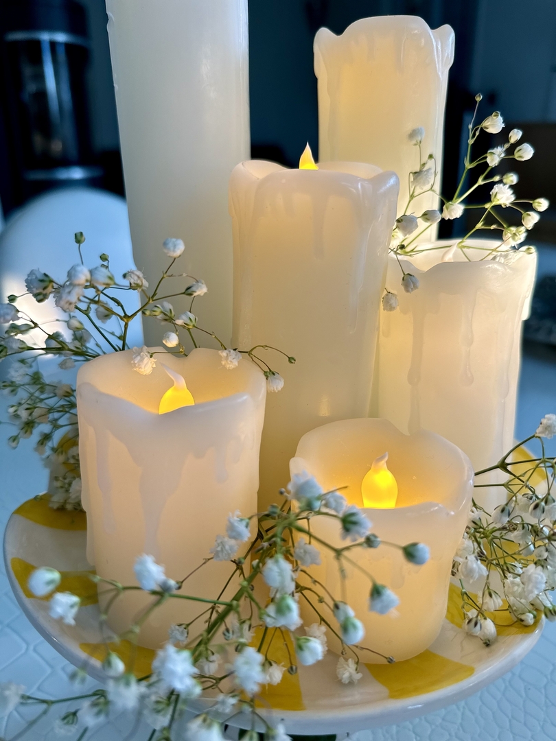 Bougies LED en cire fondue (Set de 6 bougies) - L'ODEUR - influence Maryva