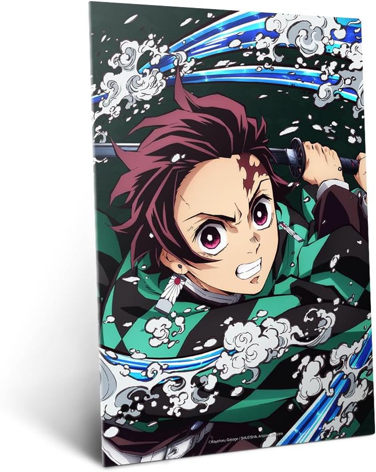 Poster Affiche Displate Métallique Demon Slayer Tanjiro Kamado