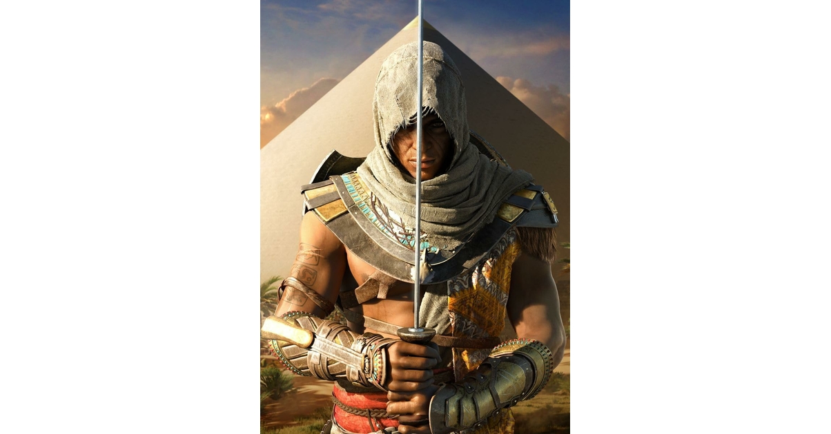Poster Métal Displate Assassin's Creed AC Key Art Pyramid Origins