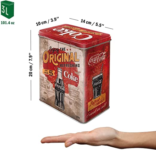 Boîte métal Coca-cola original - Déco vintage/Boîtes de rangement ...