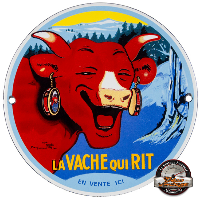 Plaque La vache qui rit émaillée - Objets émaillés/Plaques émaillées ...