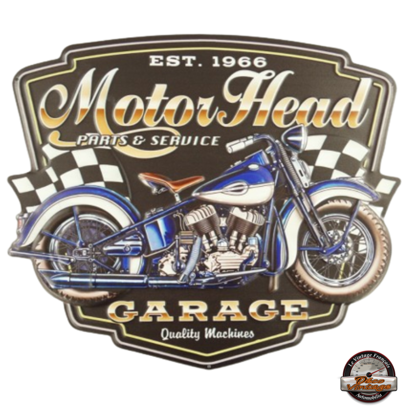 Plaque Motor head garage - Déco murale/Plaques vintages - decovintage