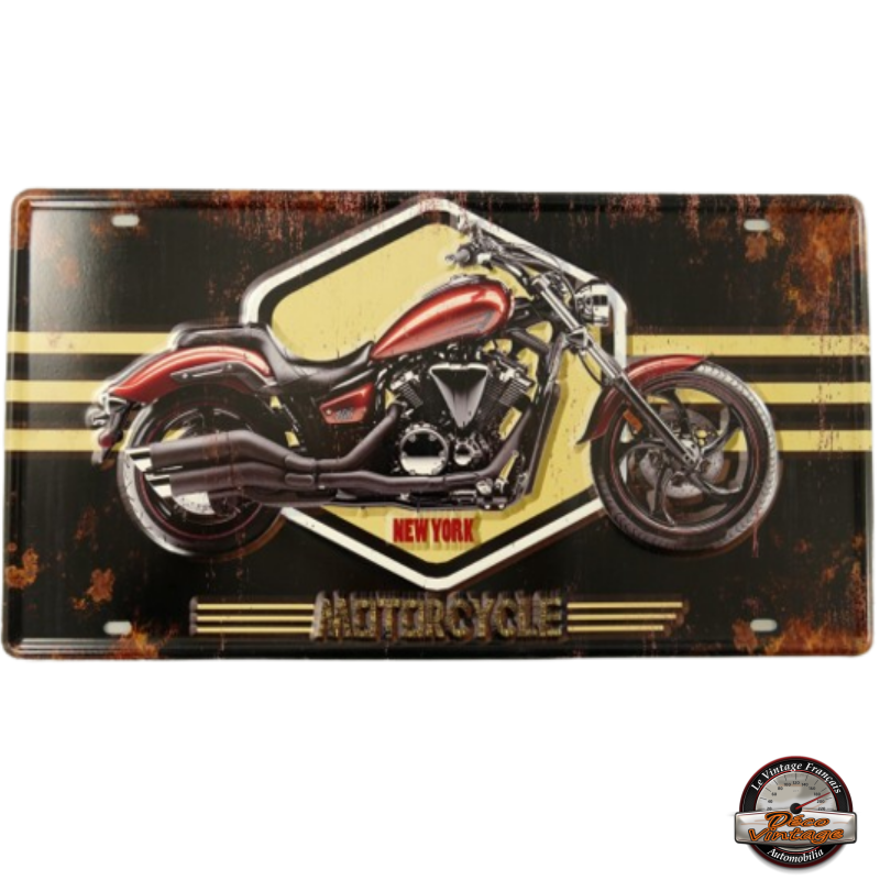 Plaque américaine motorcycle - Déco murale/Plaques 30x40 cm - decovintage
