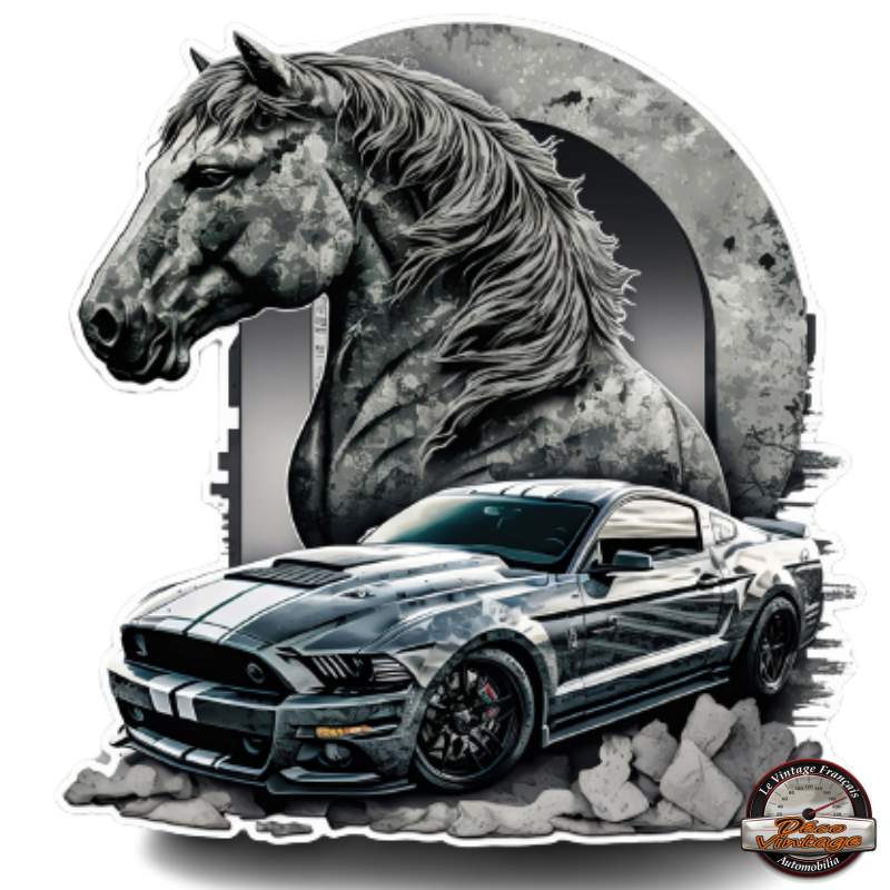 Plaque Ford mustang cheval - Déco murale/Plaques vintages - decovintage