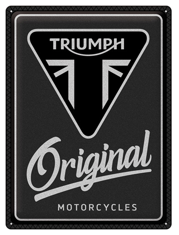 Plaque Triumph original motorcycles - Déco murale/Plaques 30x40 cm ...