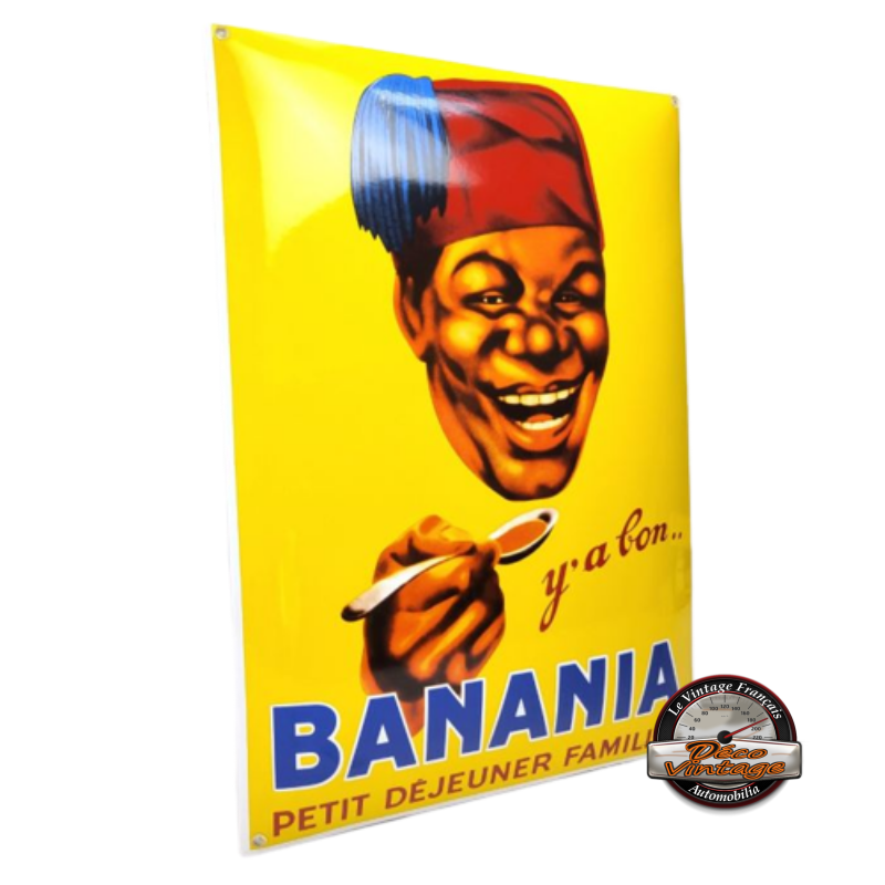 Plaque émaillée Banania petit déjeuner - Déco murale/Plaques émaillées ...
