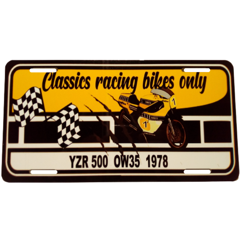 Plaque Yamaha racing vintage - Nos exclusivités/Plaques vintage ...