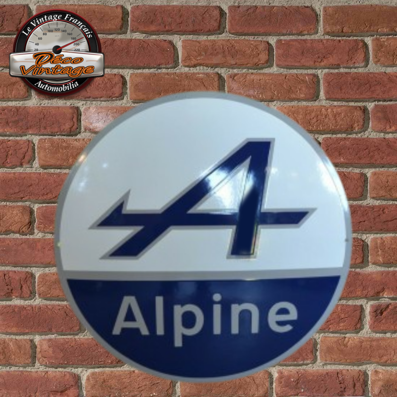 Plaque émaillée Alpine - Déco murale/Plaques émaillées - decovintage