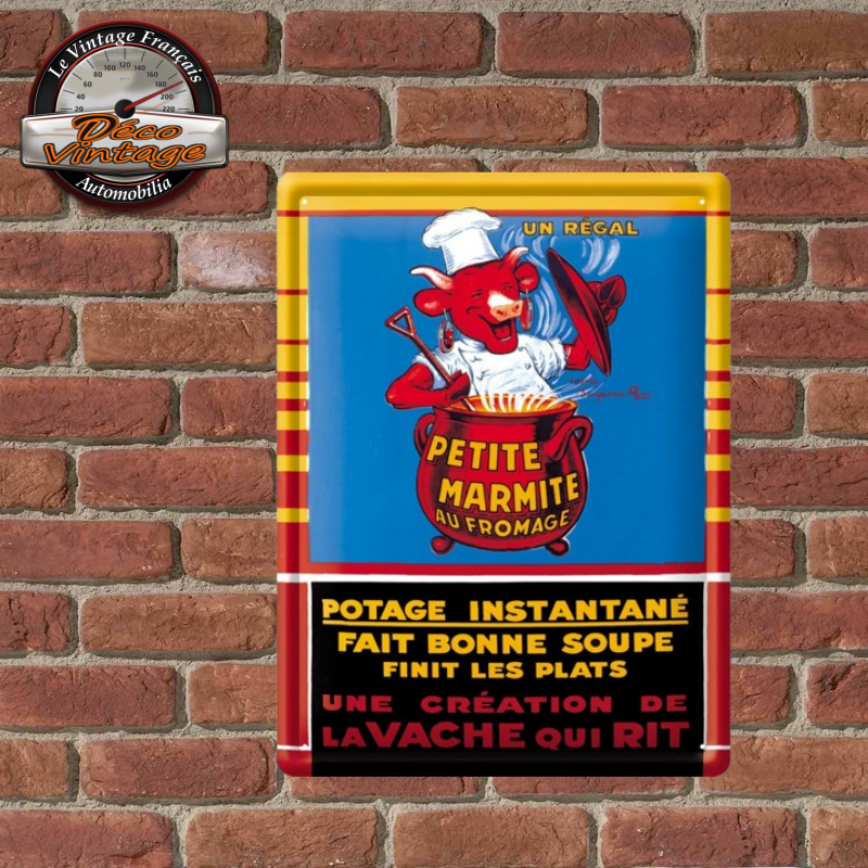 Plaque la vache qui rit marmite - Déco murale/Plaques 30x40 cm ...