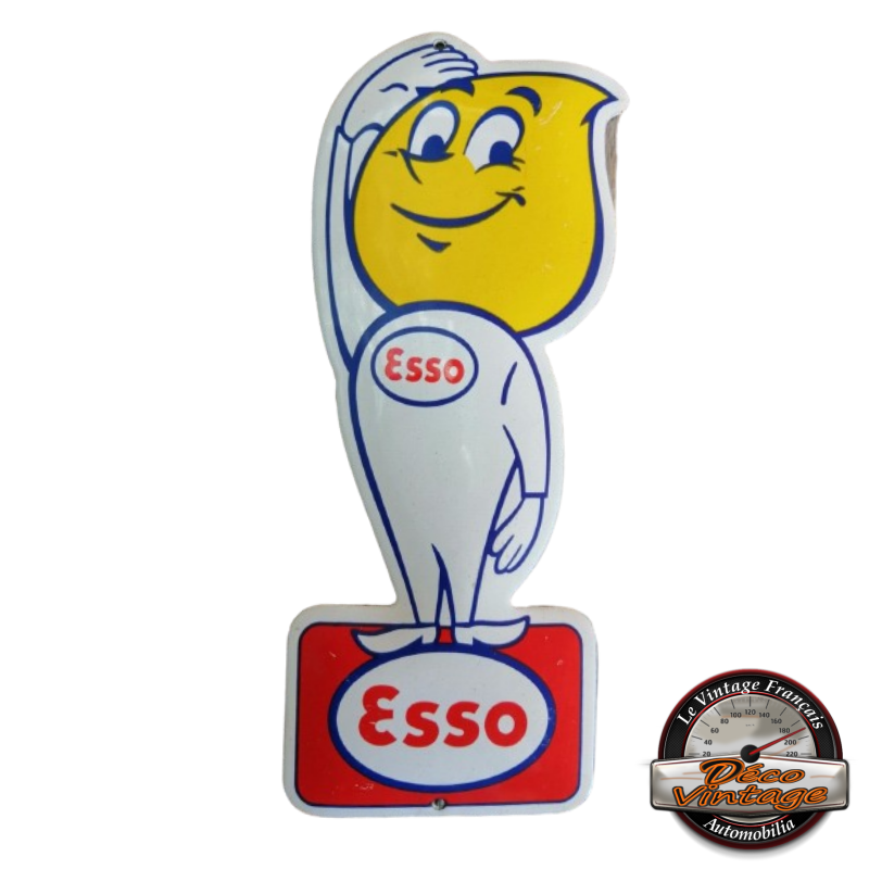 Plaque Esso goutte émaillée - Déco murale/Plaques émaillées - decovintage