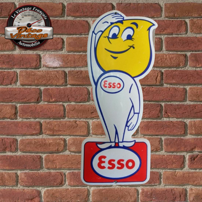 Plaque Esso goutte émaillée - Déco murale/Plaques émaillées - decovintage