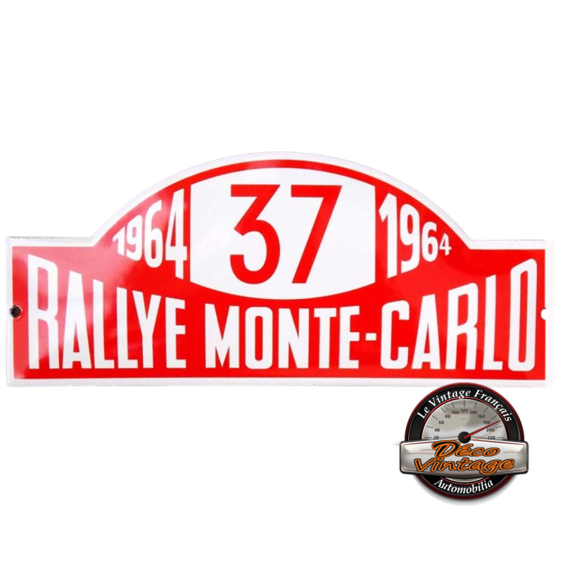 Plaque Rallye de Monte Carlo émaillée - Déco murale/Plaques émaillées ...