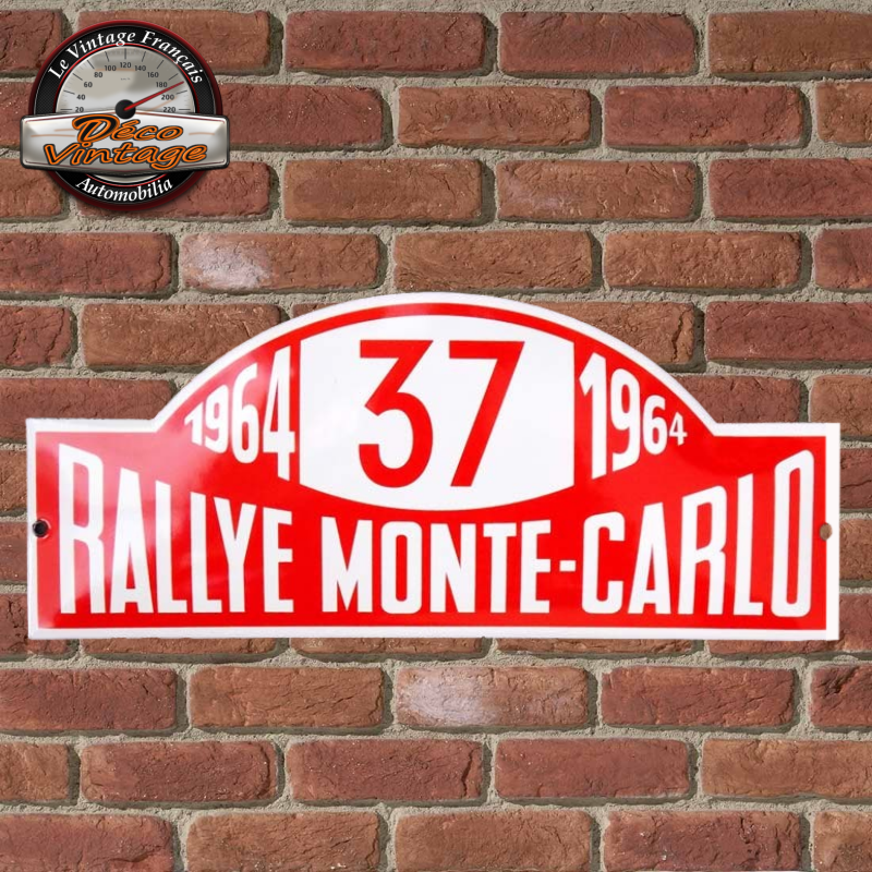Plaque Rallye de Monte Carlo émaillée - Déco murale/Plaques émaillées ...