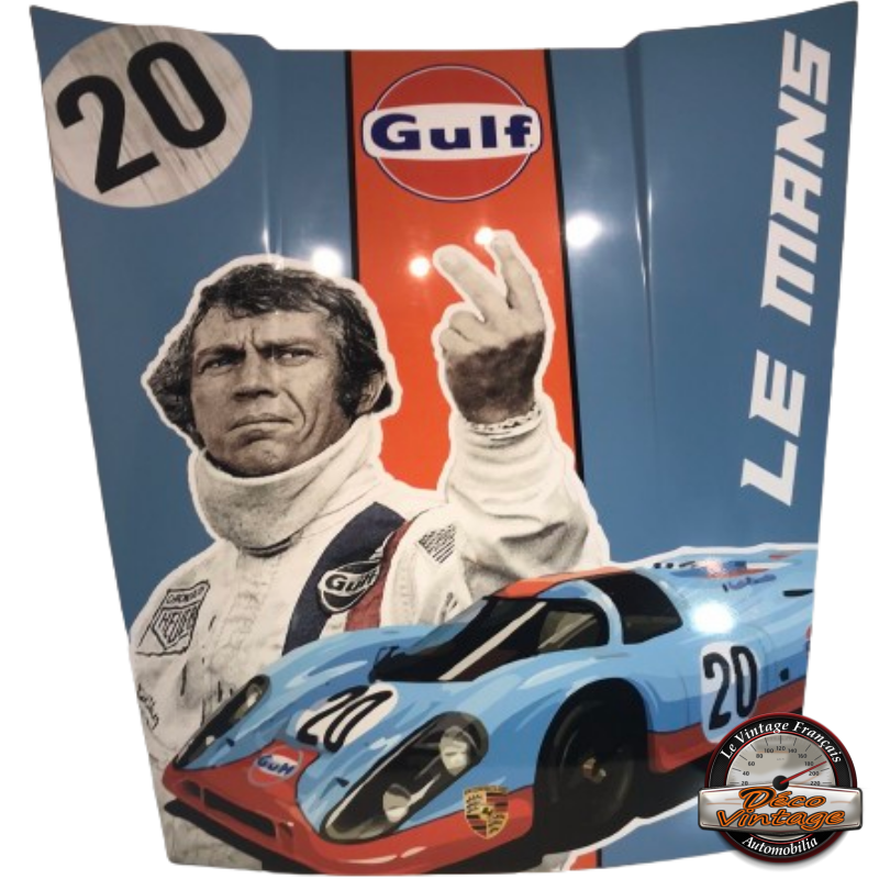 Capot Porsche 911 Mc Queen Gulf - Made in France