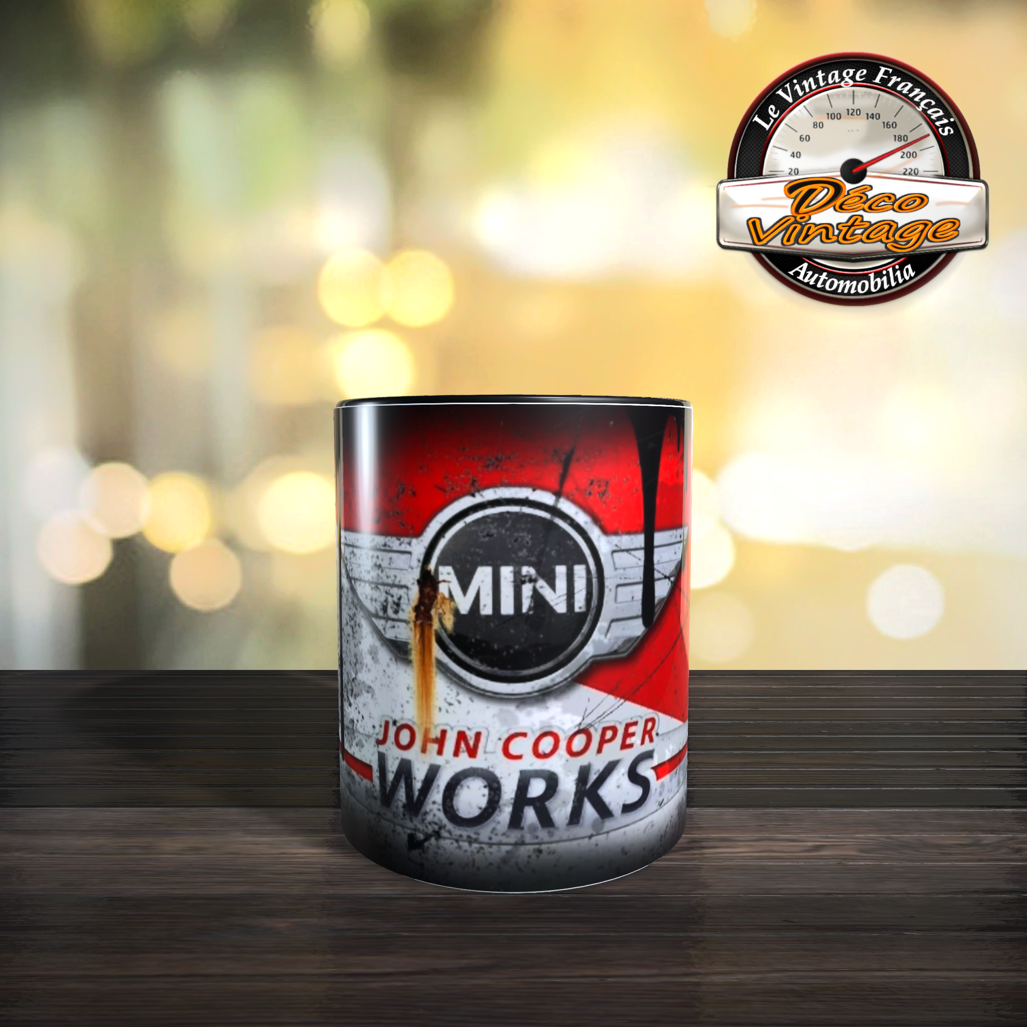 Mug bidon d'huile Mini Cooper - Mugs publicitaires - decovintage