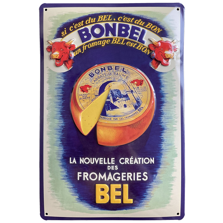 Plaque publicitaire Bonbel - Déco murale/Plaques 20x30 cm - decovintage
