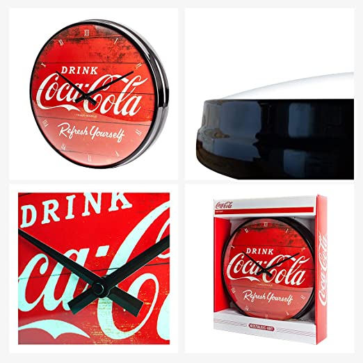 Horloge Coca-cola rouge - Déco murale/Horloges - decovintage