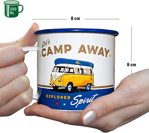 Mug Vw combi camp émaillé - Déco vintage/Mugs - decovintage