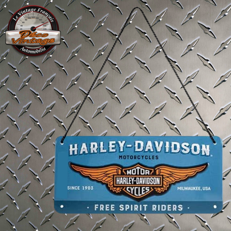 Plaque à Suspendre Harley Davidson Spirit Déco Murale Plaques à
