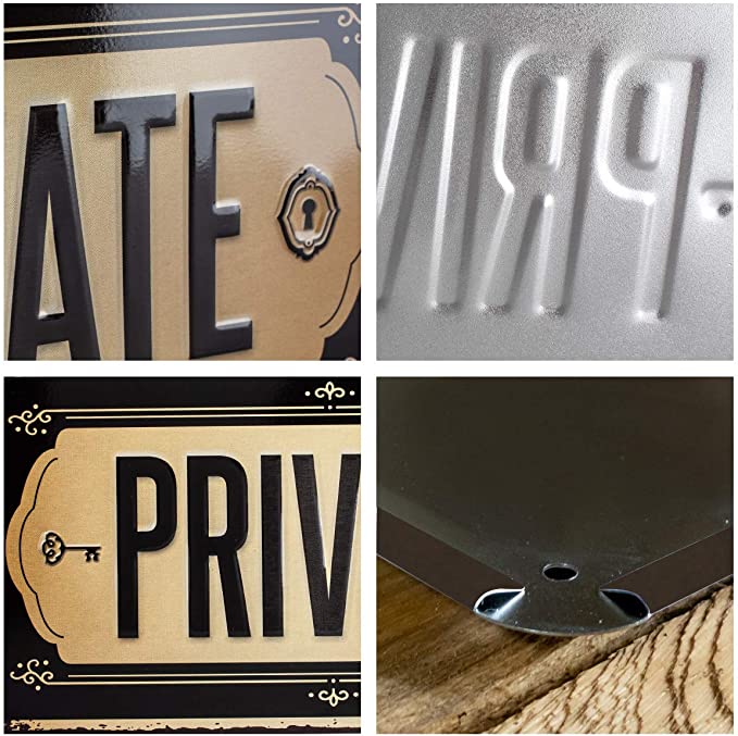 Plaque à suspendre Private 20x10 - Déco murale/Plaques à suspendre ...