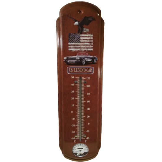 Thermomètre XL US legend car - Déco murale/Thermomètres - decovintage