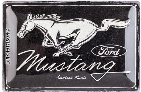 Plaque Ford Mustang american muscle - Déco murale/Plaques 20x30 cm ...