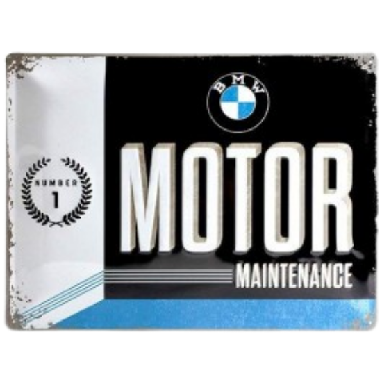 Plaque Bmw Motor maintenance - Déco murale/Plaques 30x40 cm - decovintage