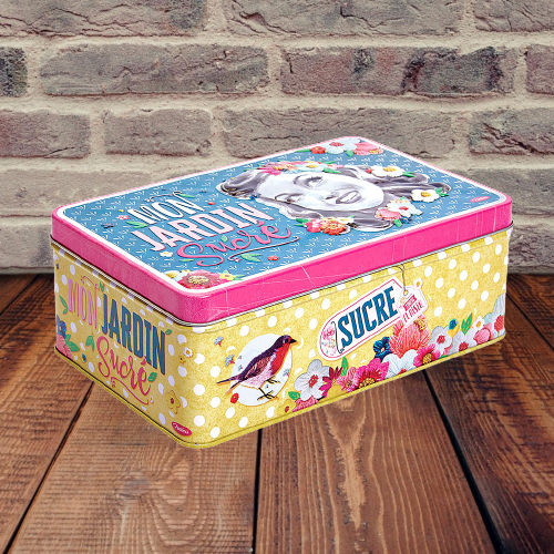 Boîte à sucre Mon jardin sucré - Déco vintage/Boîtes à sucre - decovintage