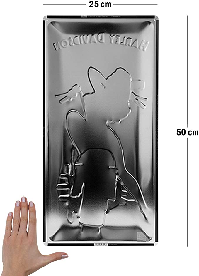 Plaque Harley Davidson Pin Up Déco Murale Plaques 50x25 Cm Decovintage