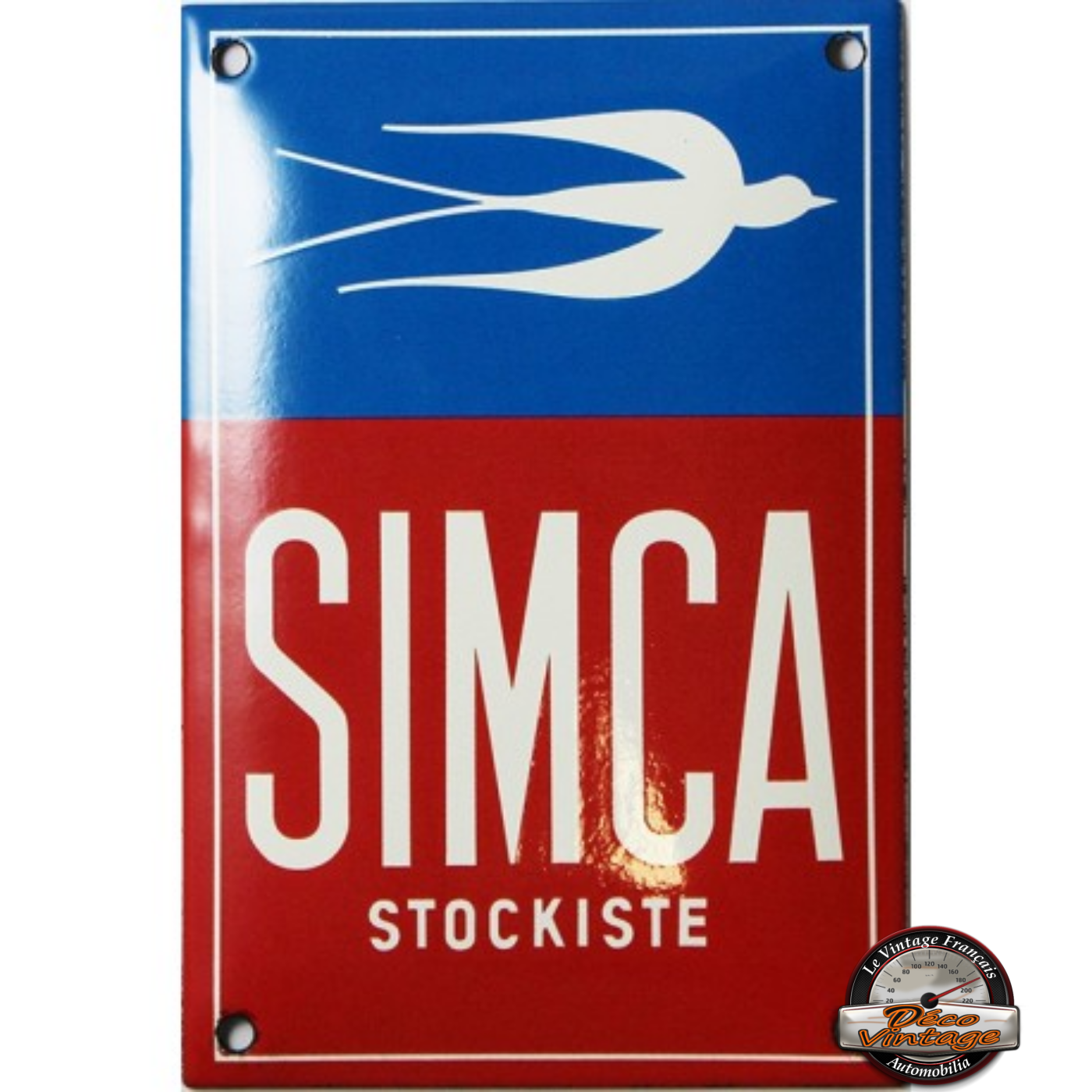 Plaque Simca logo émaillée - Objets émaillés/Plaques émaillées ...