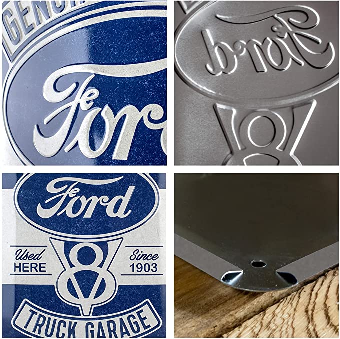 Plaque Ford V8 truck garage édition limitée - Déco murale/Plaques 30x40 ...