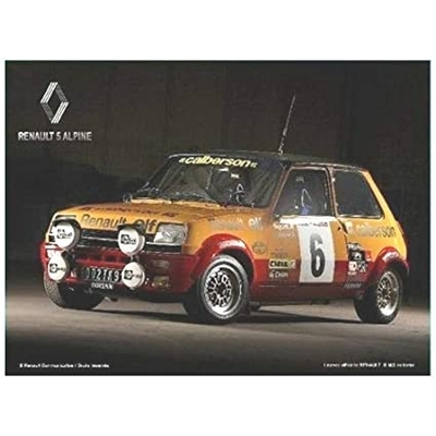 Plaque Renault 5 Alpine - Déco murale/Plaques 20x30 cm - decovintage