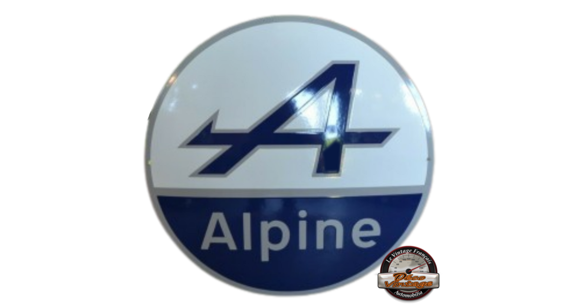 Plaque émaillée Alpine - Déco murale/Plaques émaillées - decovintage