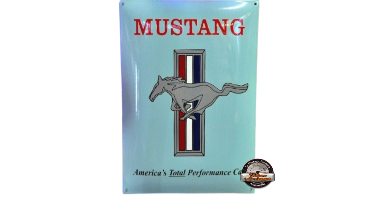 Plaque Ford Mustang émaillée - Déco murale/Plaques émaillées - decovintage