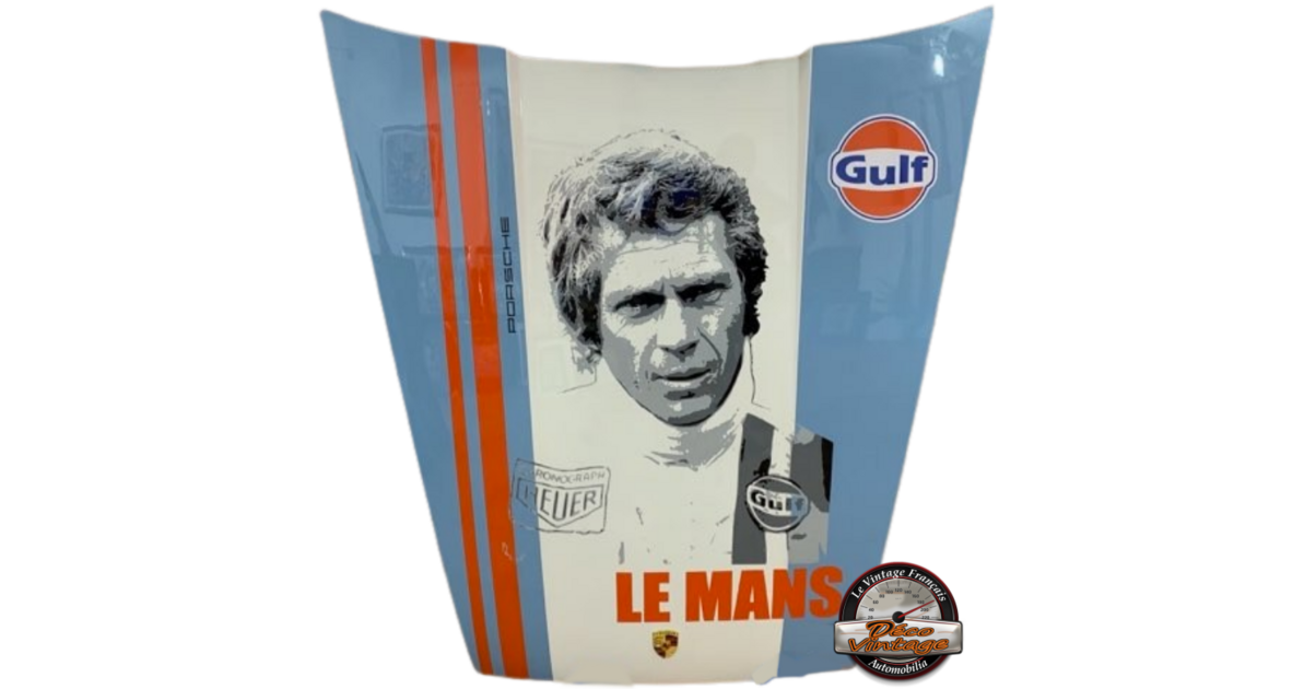 Capot Porsche 911 Mc Queen Gulf Le Mans - Made in France