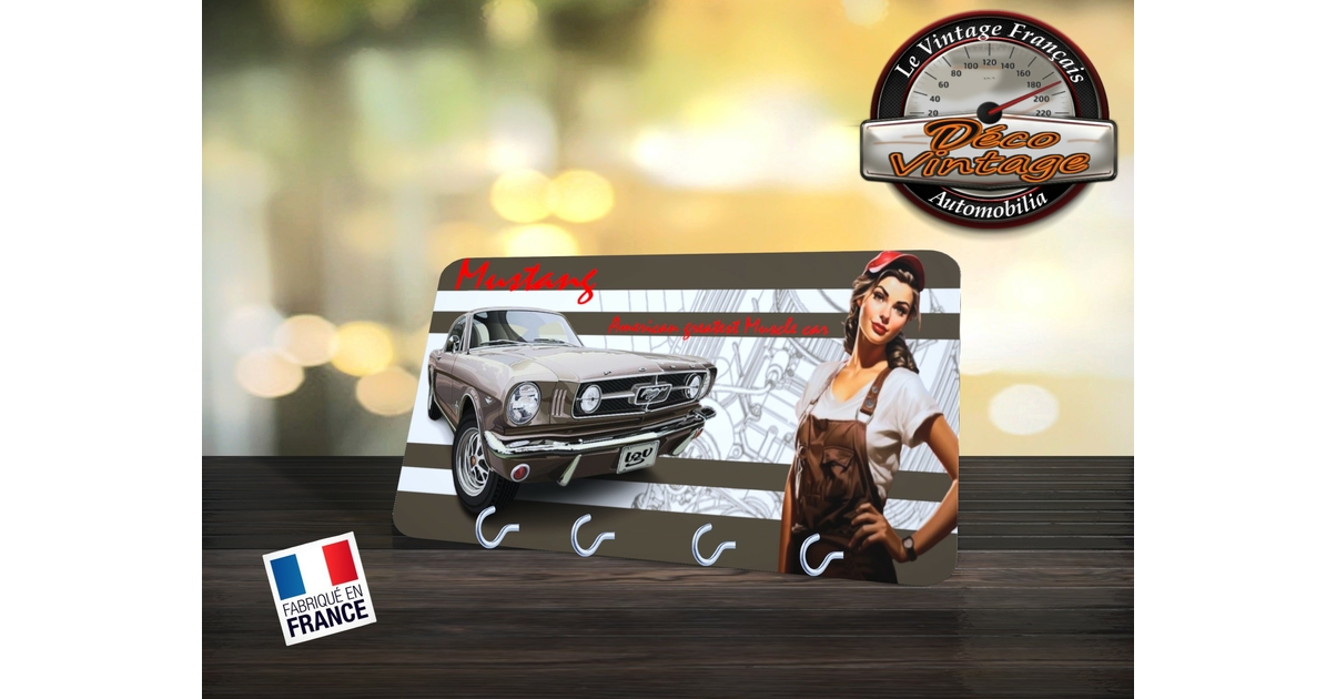 Porte-clés mural Ford Mustang - Rangez vos clés avec style