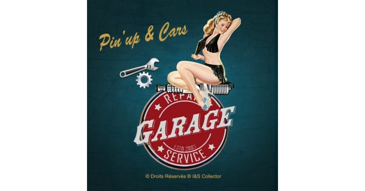 Magnet Pin-up garage - Idées cadeau/Magnets - decovintage