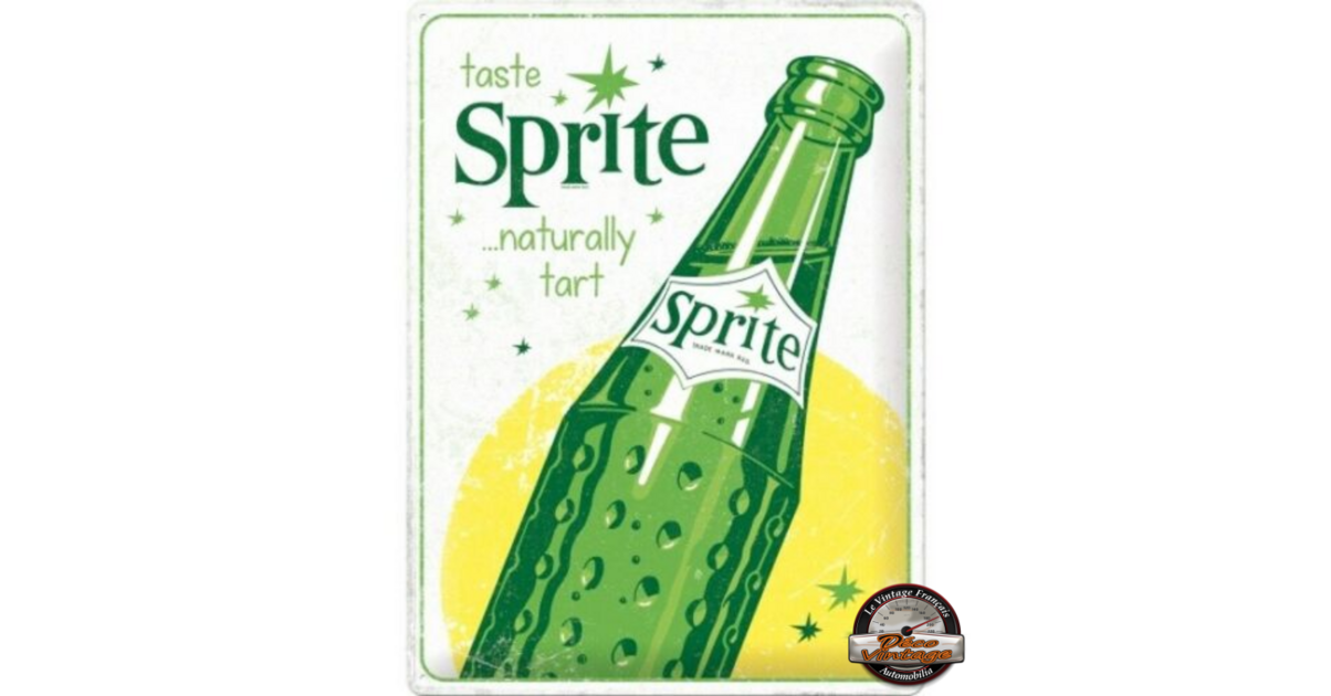 Plaque Sprite soda - Déco murale/Plaques 15x20 cm - decovintage
