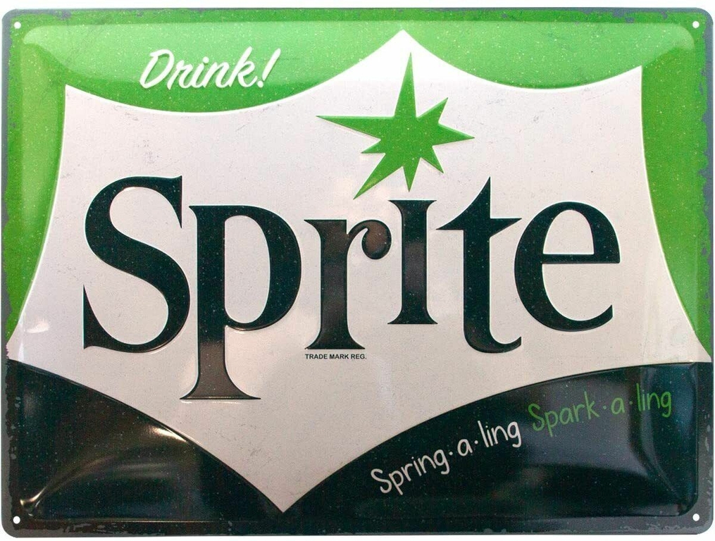 Plaque Sprite logo - Déco murale/Plaques 30x40 cm - decovintage