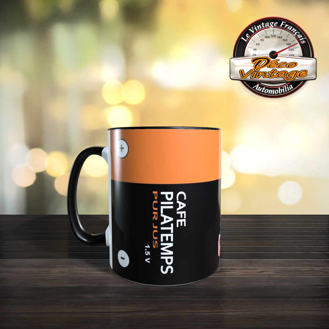 Mug façon Pile Duracell - Le mug qui recharge vos batteries
