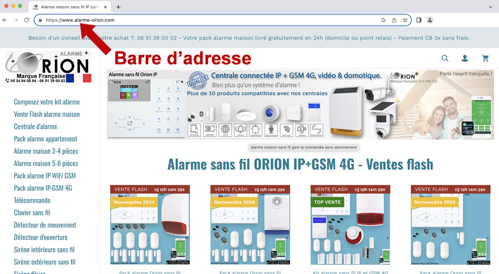 manuel orion IP2 - Alarme Orion