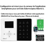 Configuration et mise à jour pour alarme Ipeos Atlantic's.