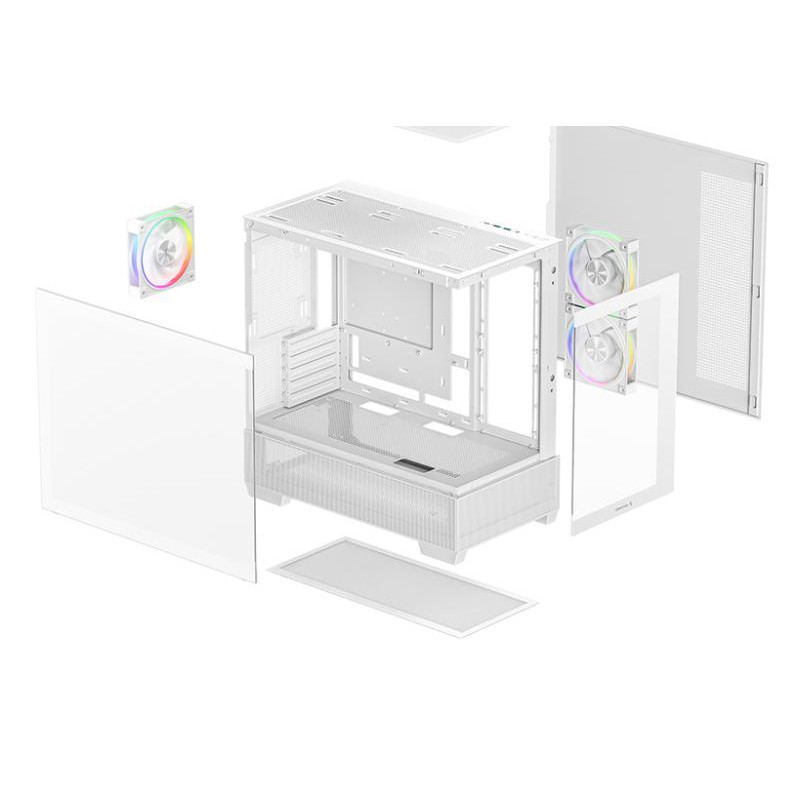 DEEPCOOL CG380 3F white - Boîtiers - Flypc