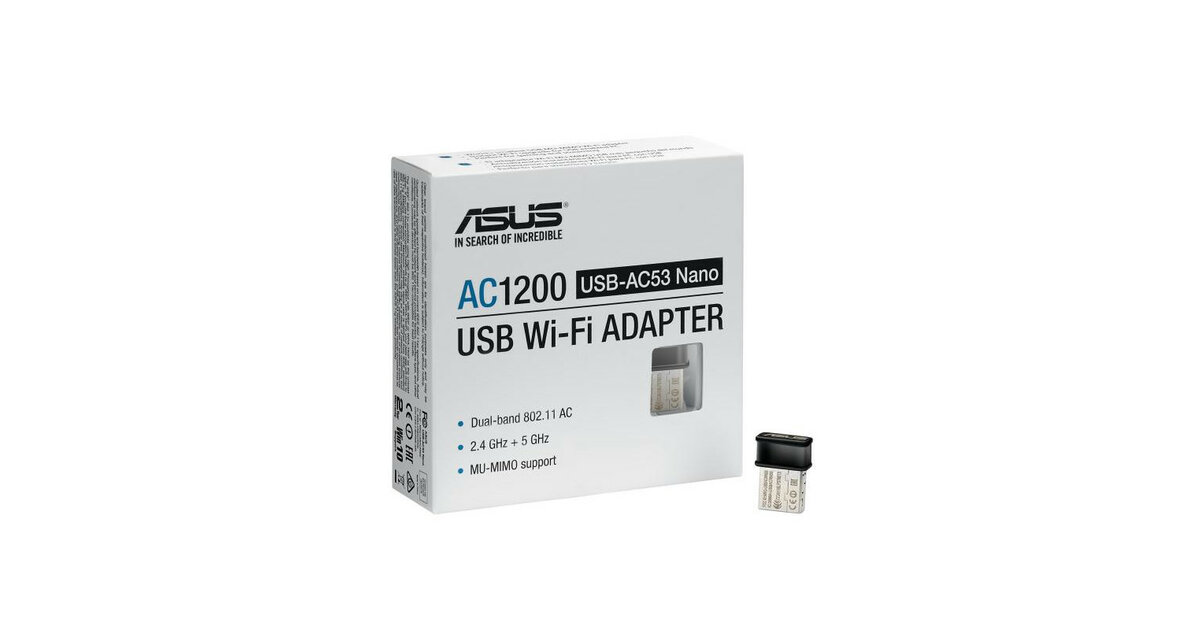 ASUS USB-AC53 Nano - Adaptateur USB Wi-Fi double bande AC1200 ...
