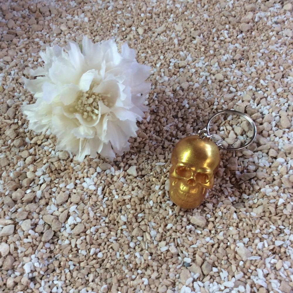 Porte-clé skull en résine époxy-Porte-clés/Skull-doucescreations